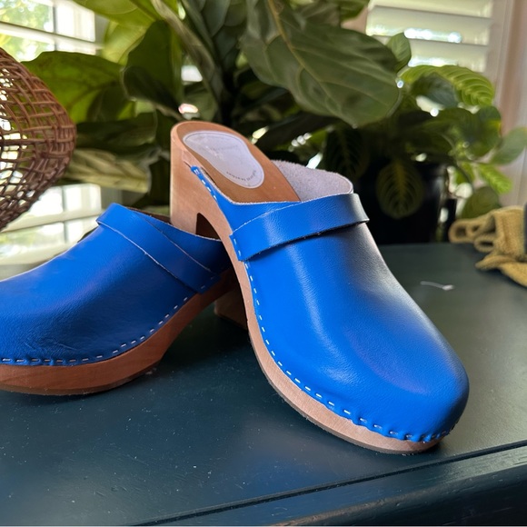 Etsy | Shoes | Royal Blue Leather Clogs | Poshmark